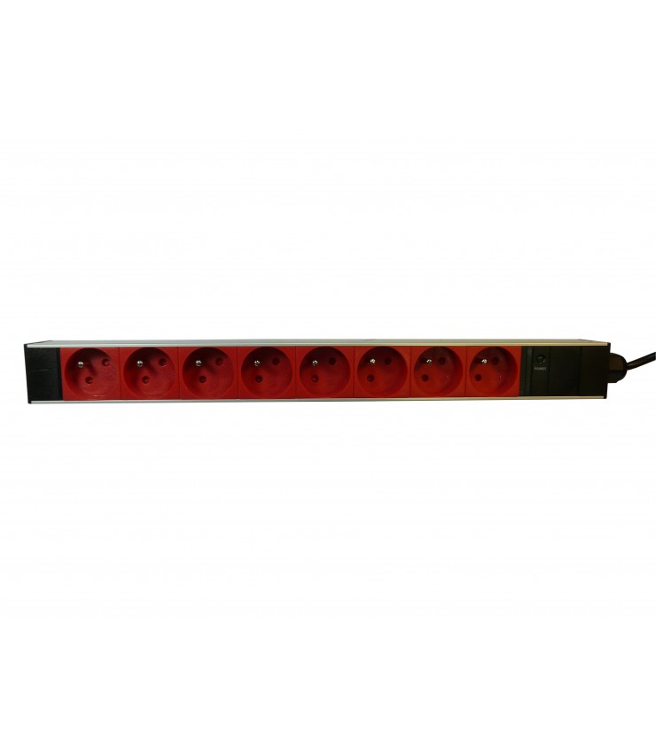 reglette 8 prises pc; bandeau d'alimentation rackable, PDU, multiprise ...