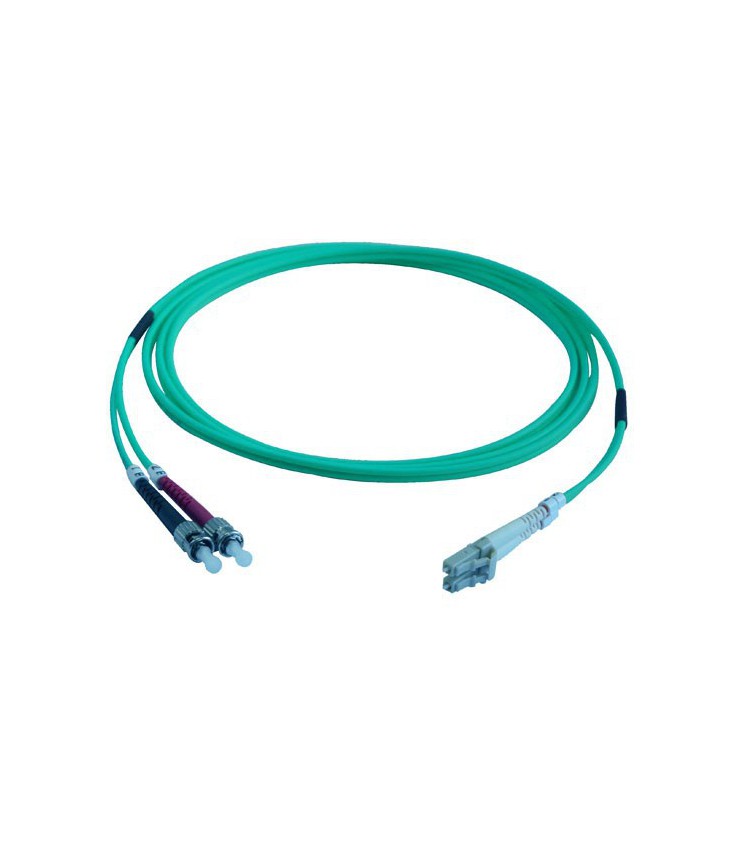 Fibre optique Duplex ST/LC OM3 Multimode 50/125 LSOH turquoise 16 ...